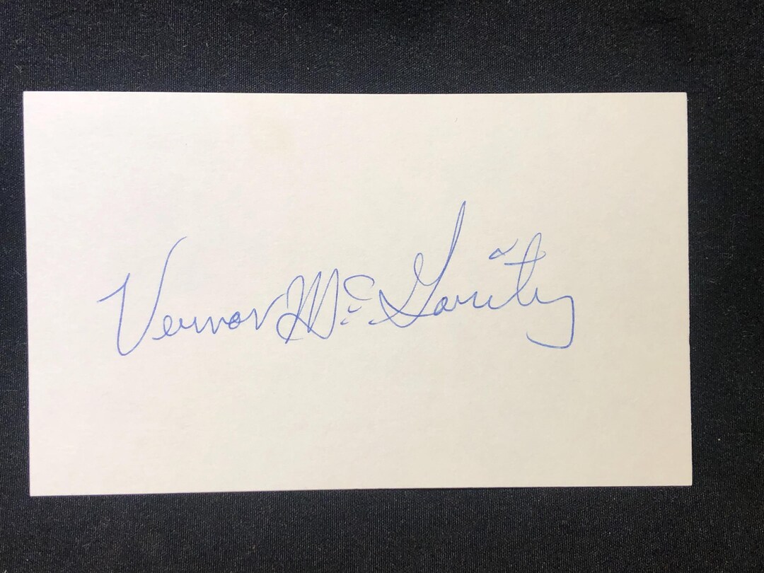 WW2 Medal of Honor Winner, Signed Autograph of Vernon Mcgarity - Etsy