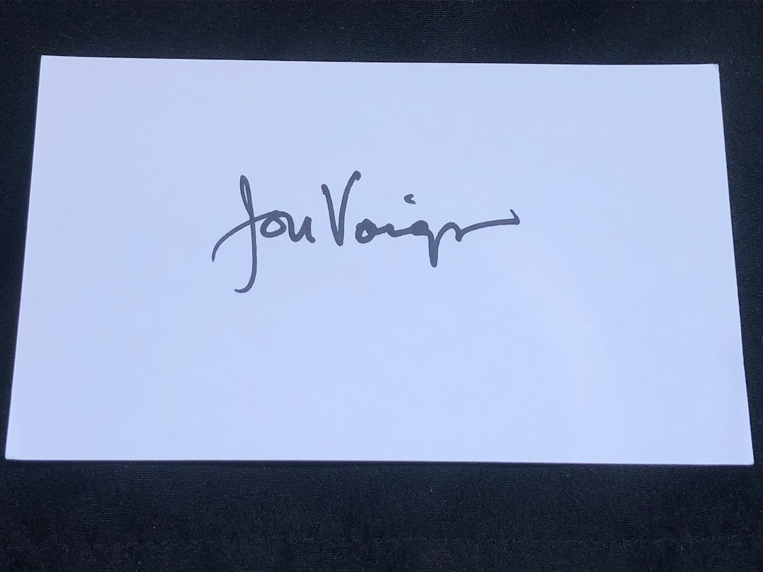 Original Actor Jon Voight Autograph on 3x5” Card - Etsy