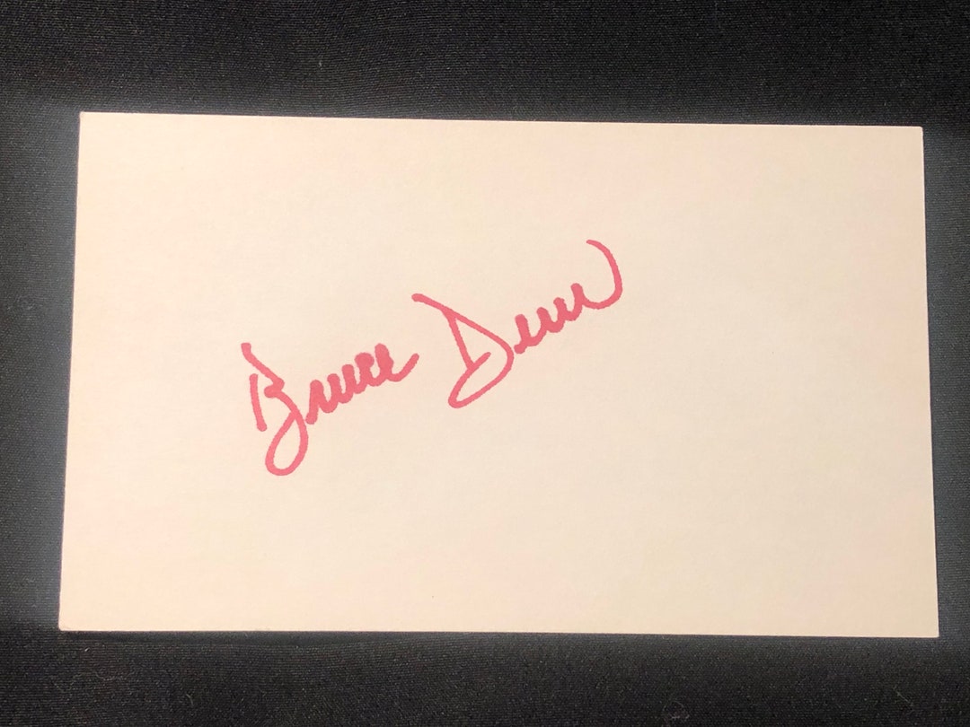 Original Actor Bruce Dern Autograph on 3x5” Card - Etsy