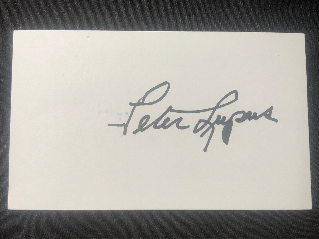 Original Legendary Actor Peter Lupus Autograph on 3x5” Card - Etsy