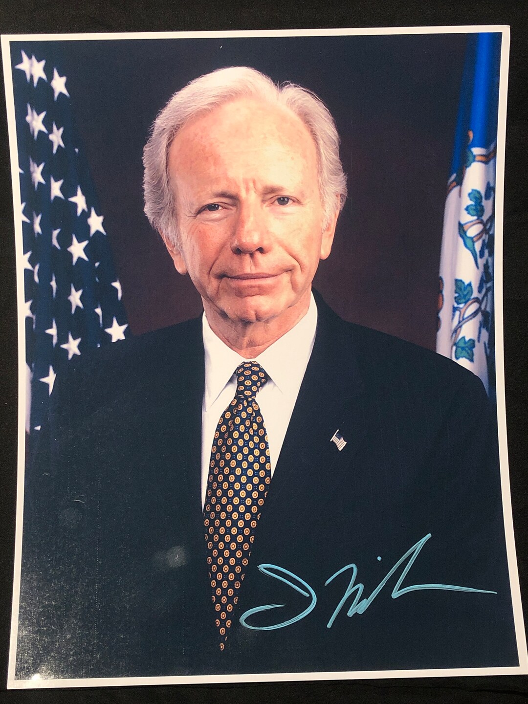 Original Joe Lieberman Autograph on 11x8.5” Photo - Etsy