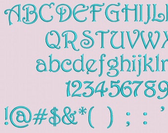 Harrington Embroidery Font - Etsy