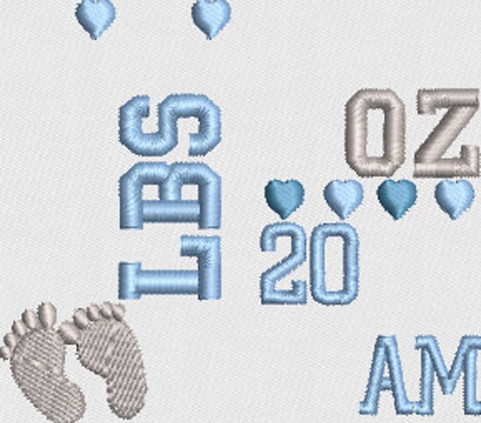 Embroidery File, Birth Certificate, Template, Small 4x4 Only, Boy ...