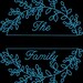 Family Wreath Machine Embroidery Design, Split Frame (digital Download ...
