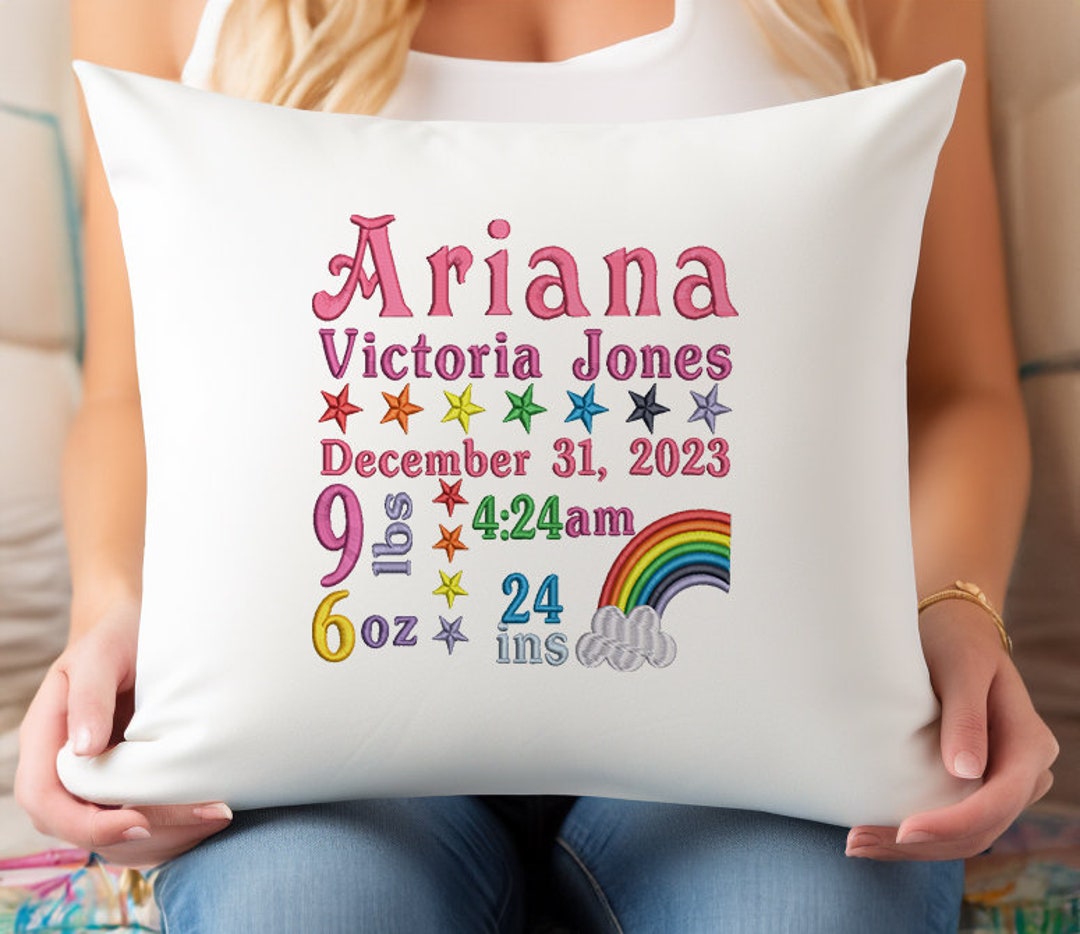 Machine Embroidery' Birth Certificate, Birth Announcement, Statistics ...