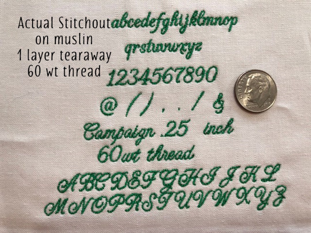 Embroidery Font, BX, Fourth Inch, Small Font, Very Tiny Font, Campaign ...
