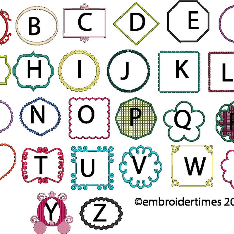 Monogram Frames - Etsy