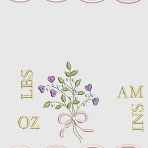 Machine Embroidery' Birth Certificate, Birth Announcement, Statistics ...