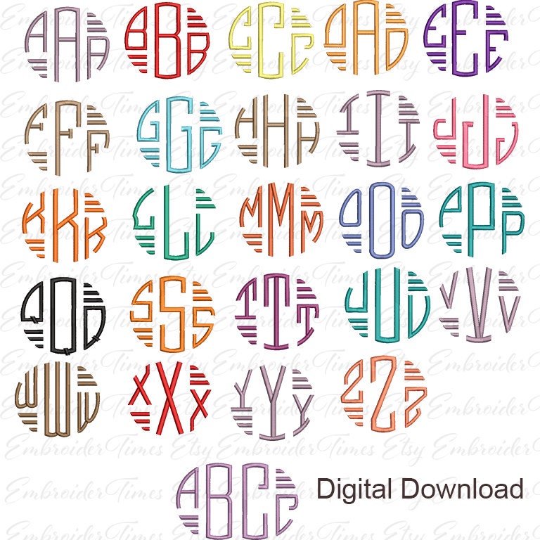 Art Deco Monogram Font