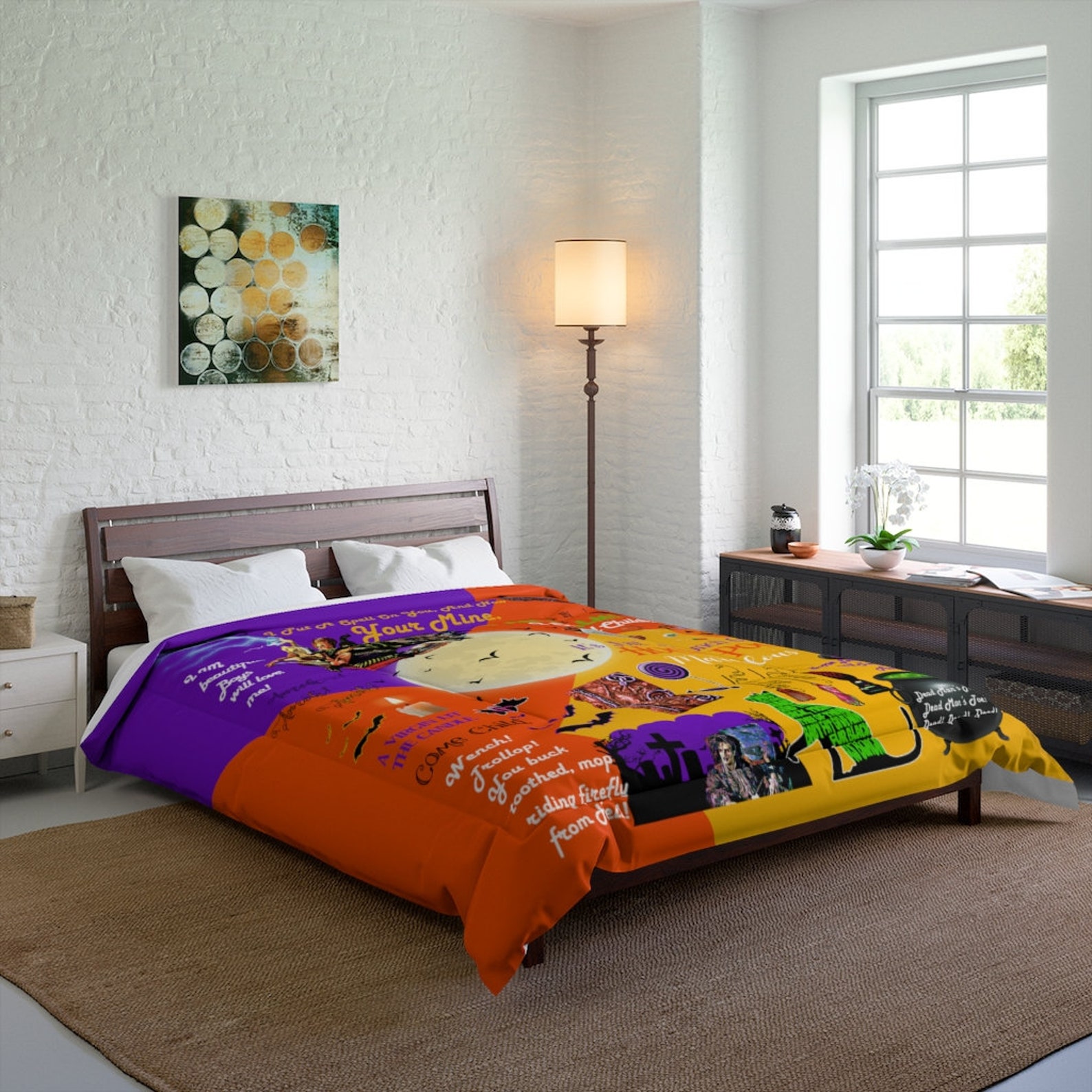 Hocus Pocus Comforter the Sanderson Sisters Halloween Comforter Hocus ...