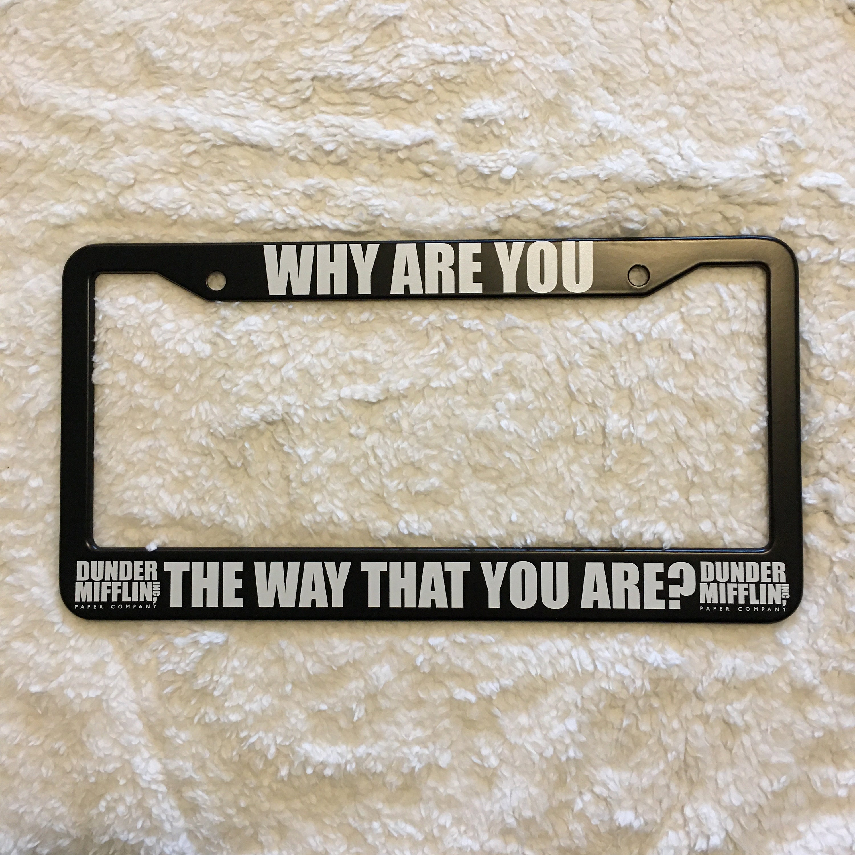 The Office License Plate Frame Michael Scott Dwight Schrute | Etsy