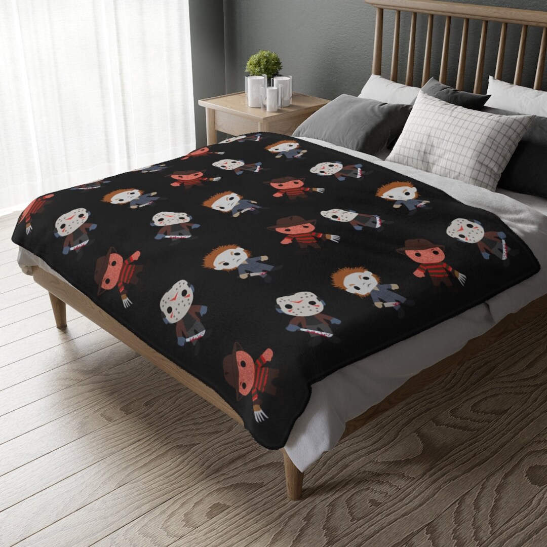 Horror Movie Minky Blanket Two Sided Print Horror Blanket Horror Movie ...