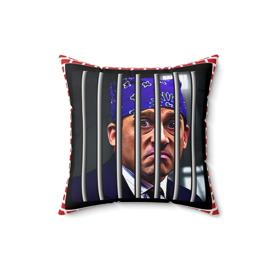 Prison Mike Pillow: the Office TV Show Faux Suede Throw Pillow - Etsy
