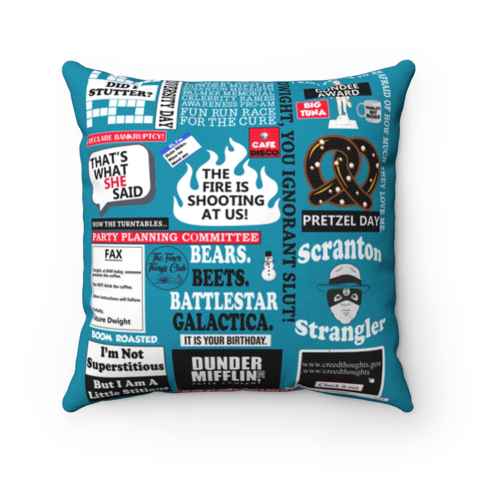 The Office Pillow Michael Scott Dwight Schute the Office TV Show ...
