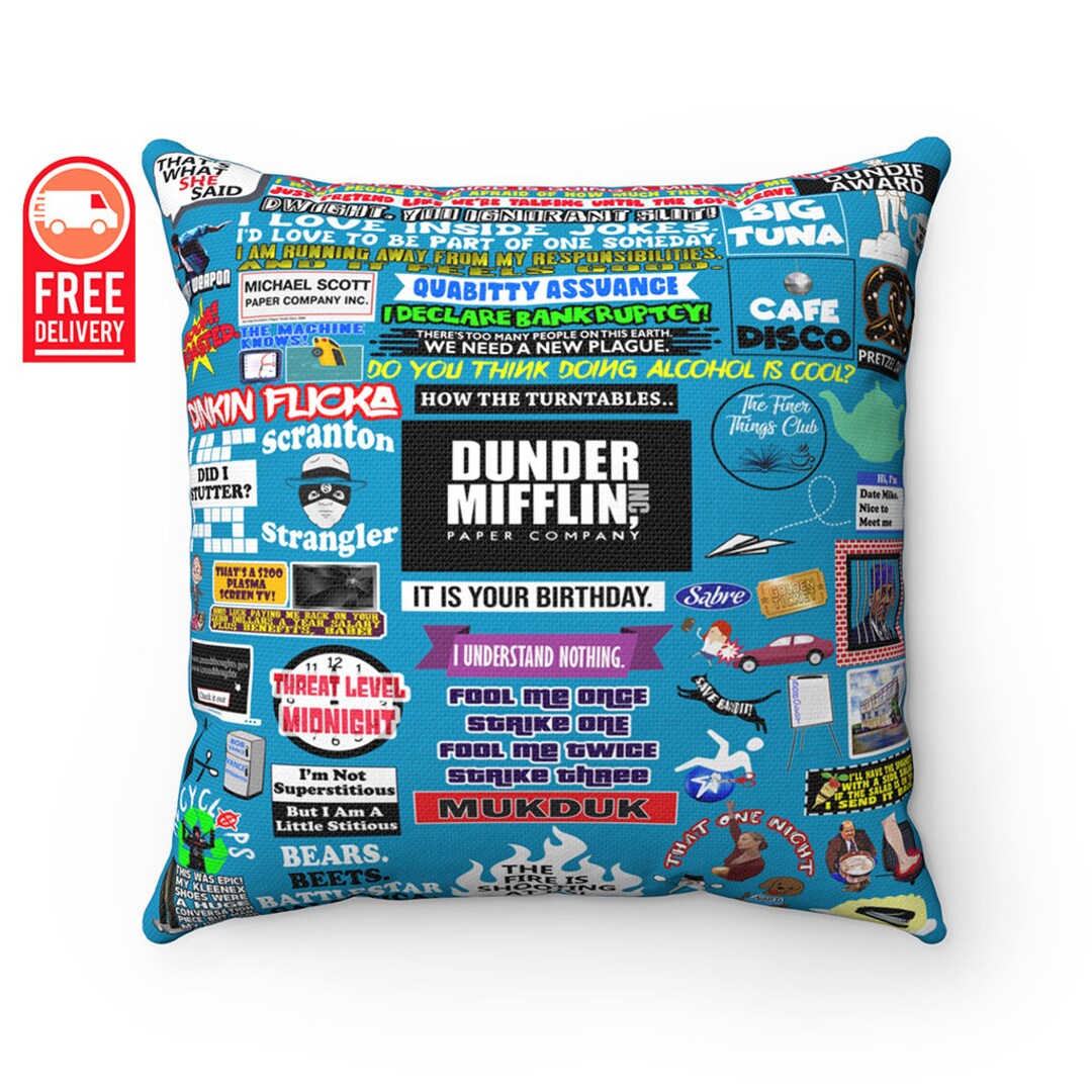The Office Pillow the Office TV Show Gift Michael Scott Dwight Schrute ...
