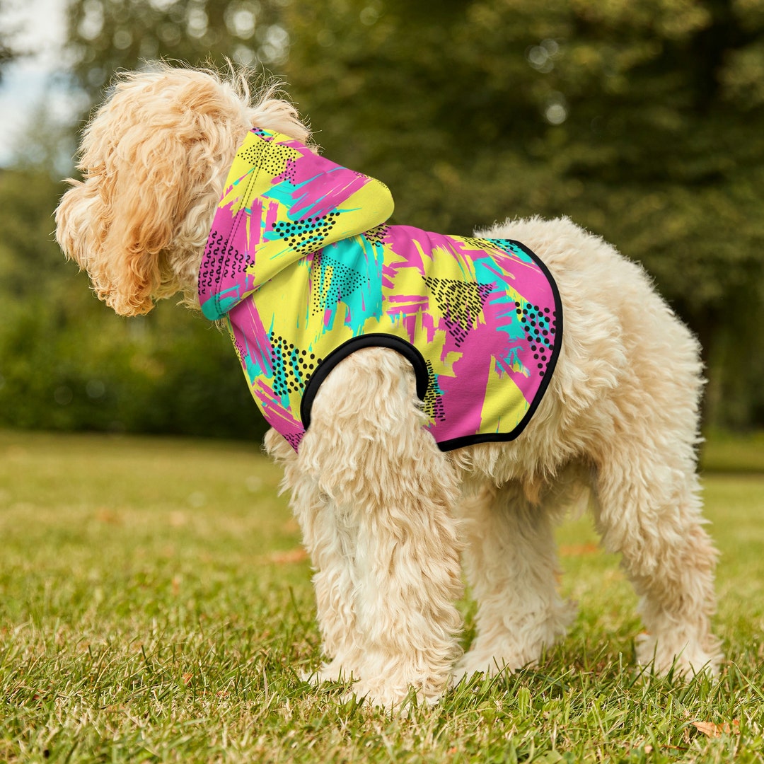 90's Dog Hoodie Colorful 90's Dog Fashion Clothing - Etsy