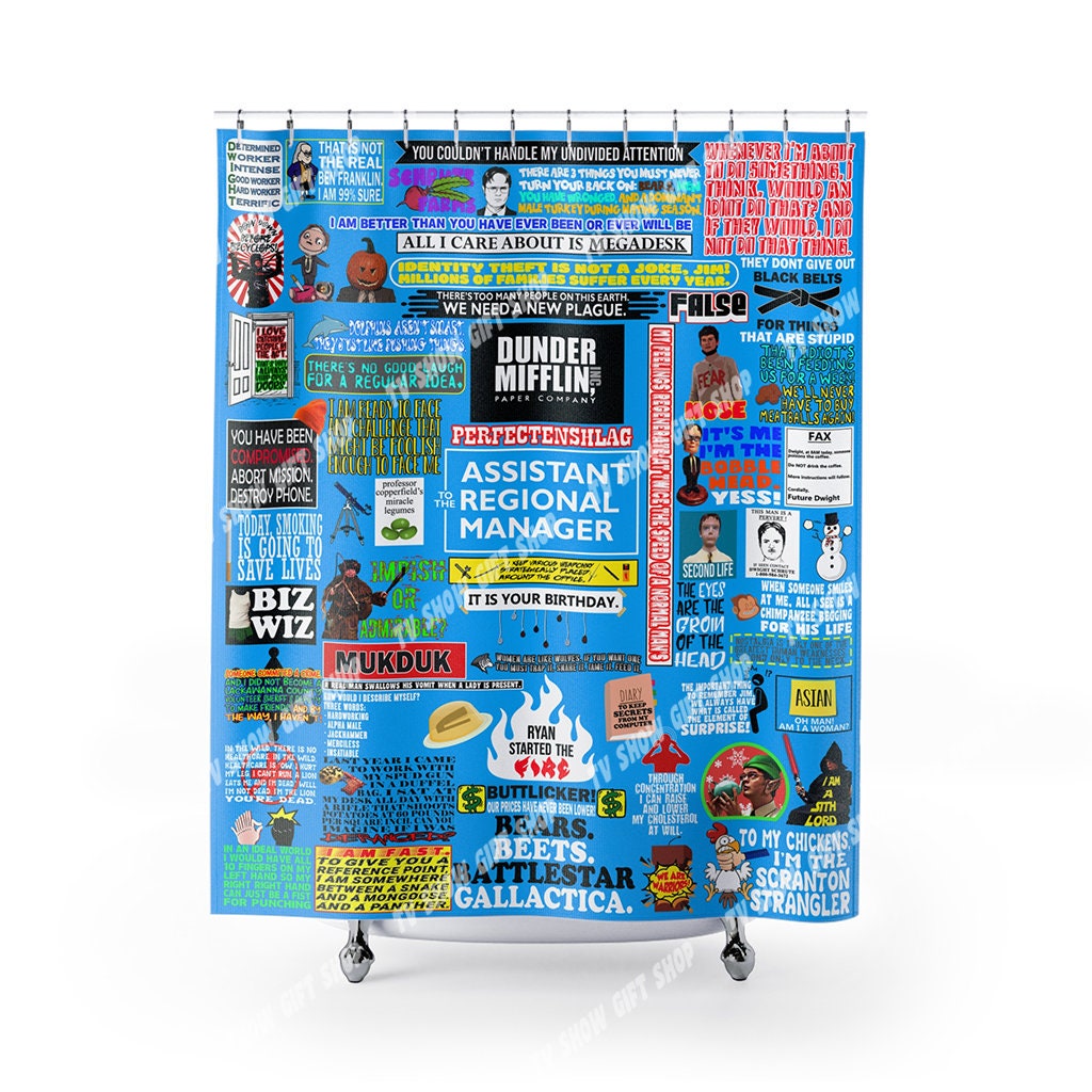 The Office Shower Curtain Dwight Schrute Bath Curtain the | Etsy