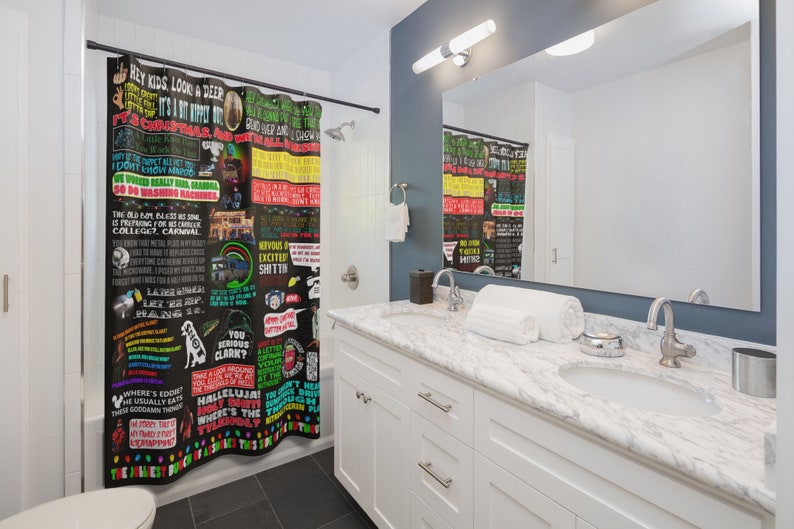 Griswold Christmas Vacation Shower Curtain Clark Griswold You Serious ...