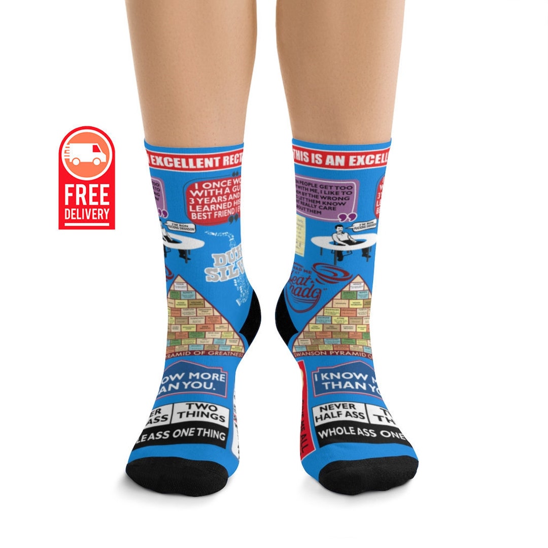Ron Swanson Socks Parks and Recreation Gift Ron Swanson Quotes Funny ...