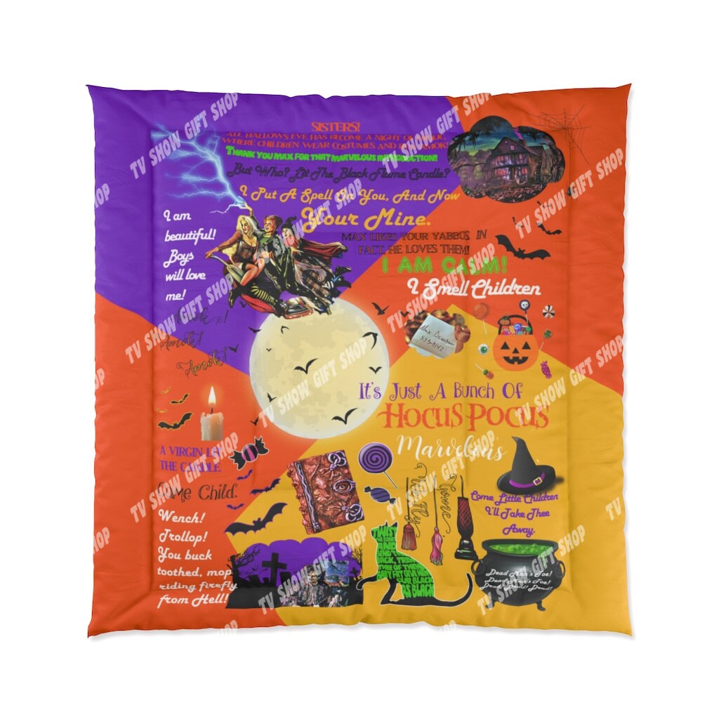 Hocus Pocus Comforter the Sanderson Sisters Halloween | Etsy