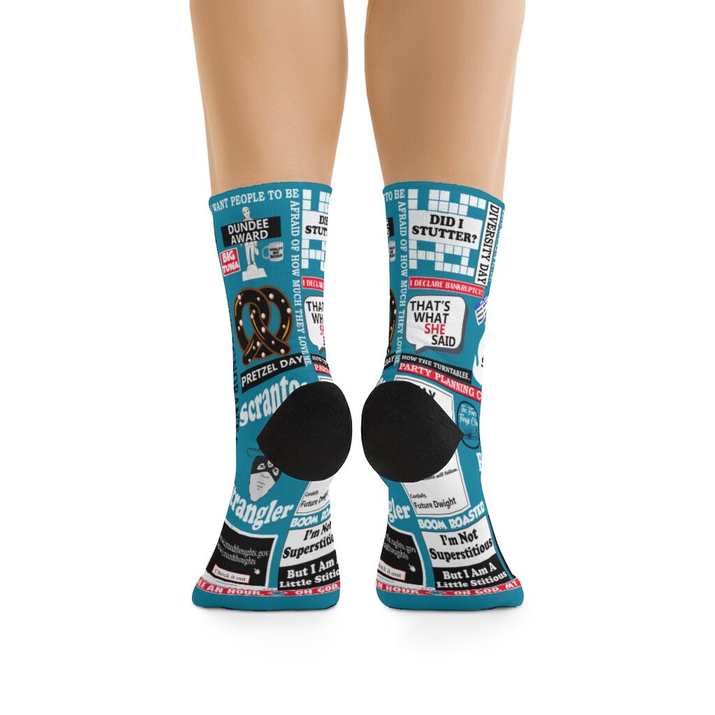 The Office Socks the Office TV Show Gift Michael Scott Dwight | Etsy