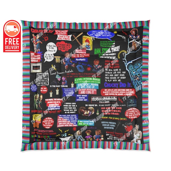Chucky Comforter Chucky and Tiffany Blanket Child's Play - Etsy