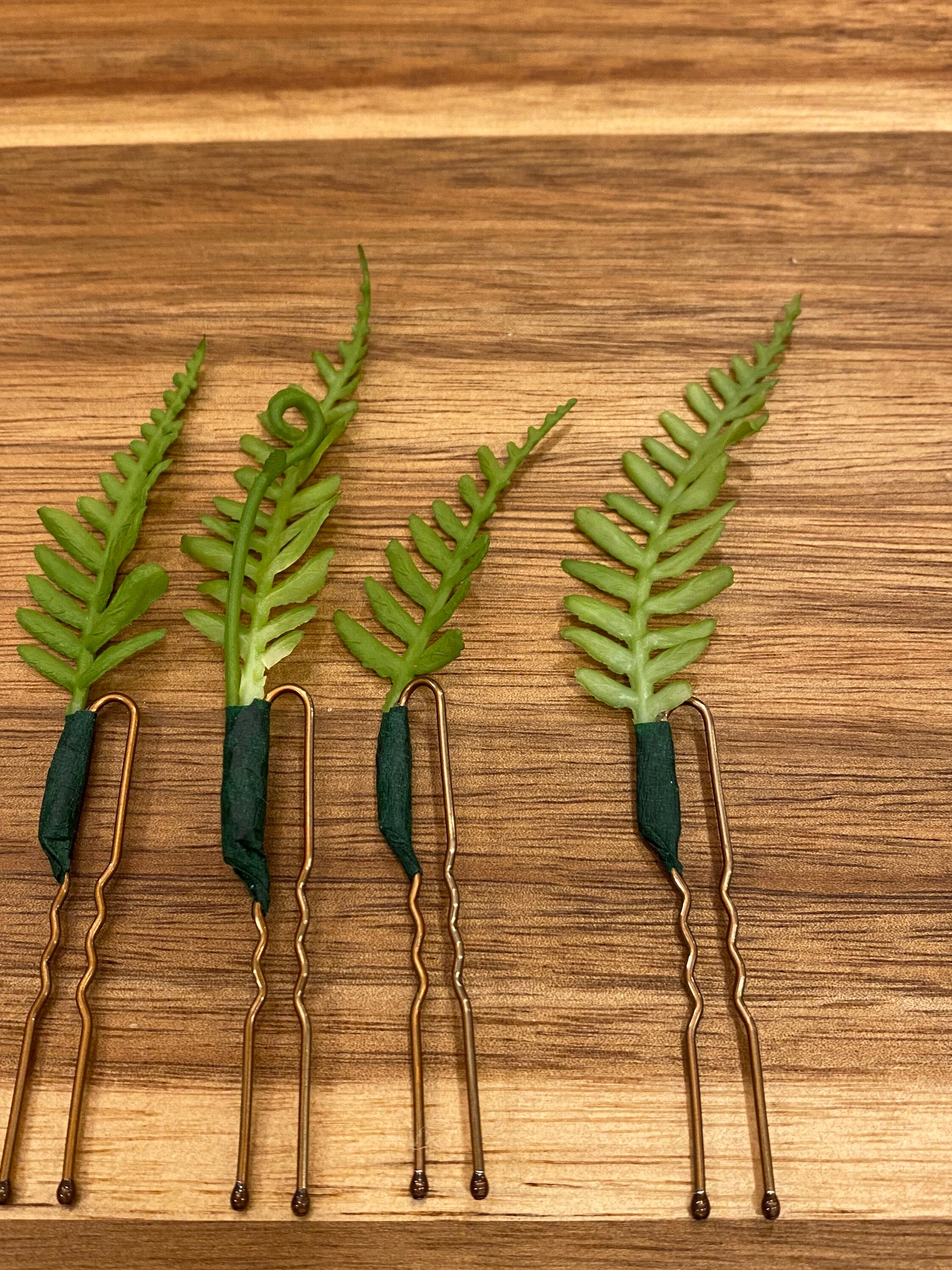 Fern Hair Pins Bridal Foliage Hair Pins Greenery Hair Pins - Etsy