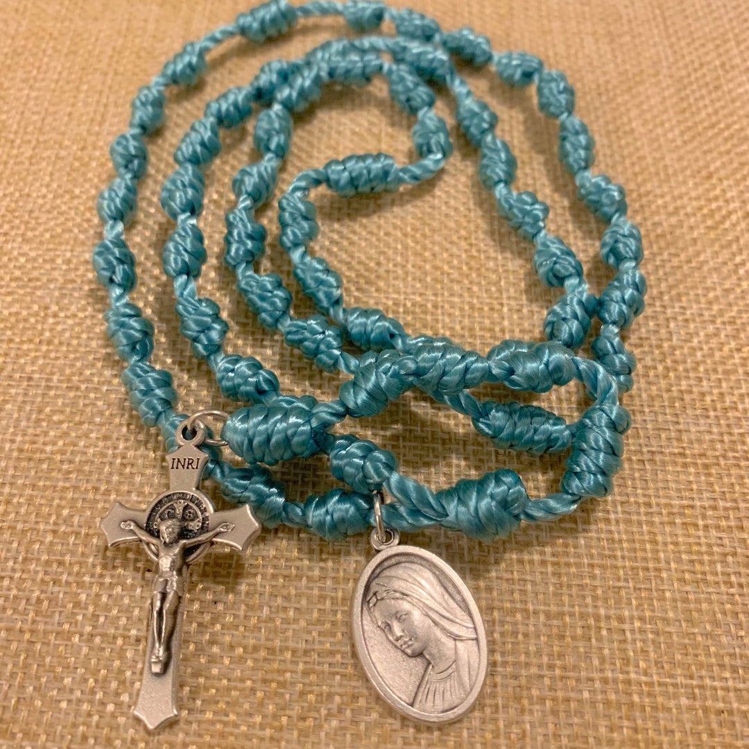 Queen of Peace Rope Rosary - Etsy