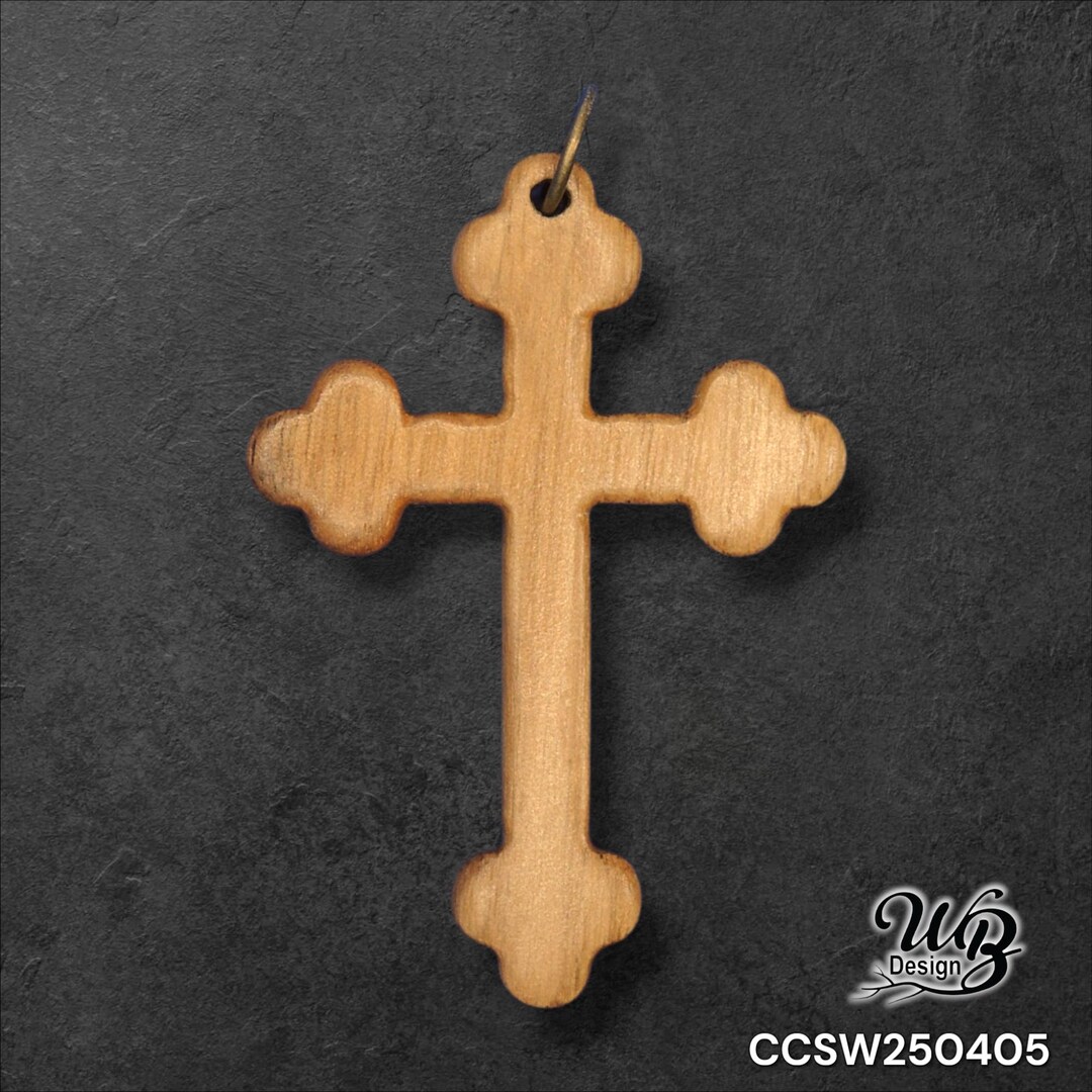 Handcrafted Walnut Wood Orthodox Cross: Inspire Your Journey - Etsy