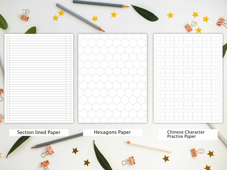 Note Taking Paper Printable Letter A4 Bundle Ready to - Etsy