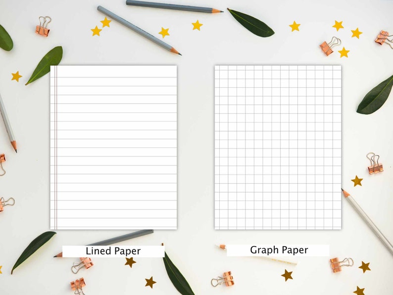 Note Taking Paper Printable Letter A4 Bundle, Ready to Print,note ...