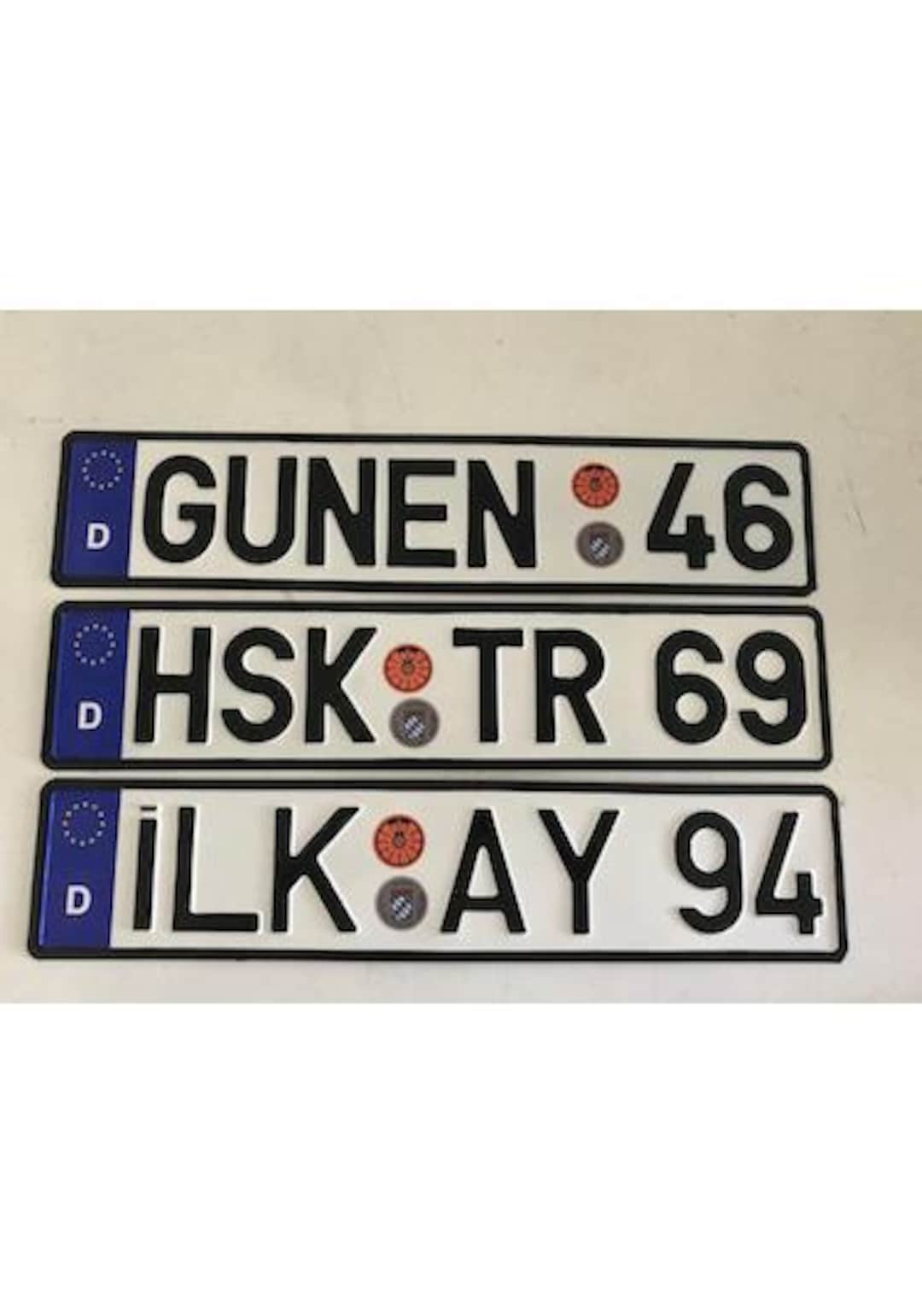European License Plate - Custom/replica German License Plate ...