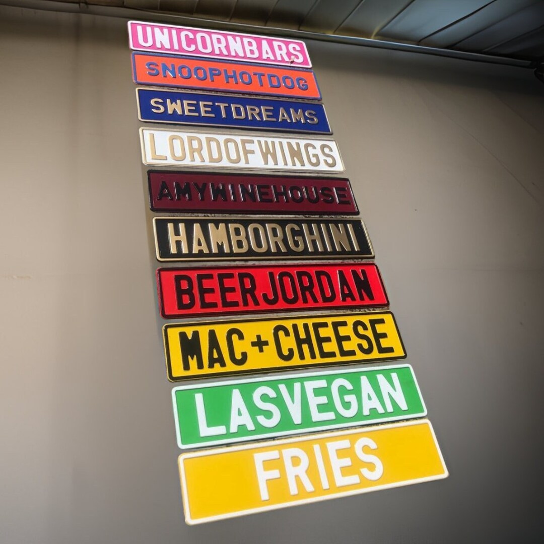 Customizable EU License Plate - Name Sign - Personalized Plate With ...