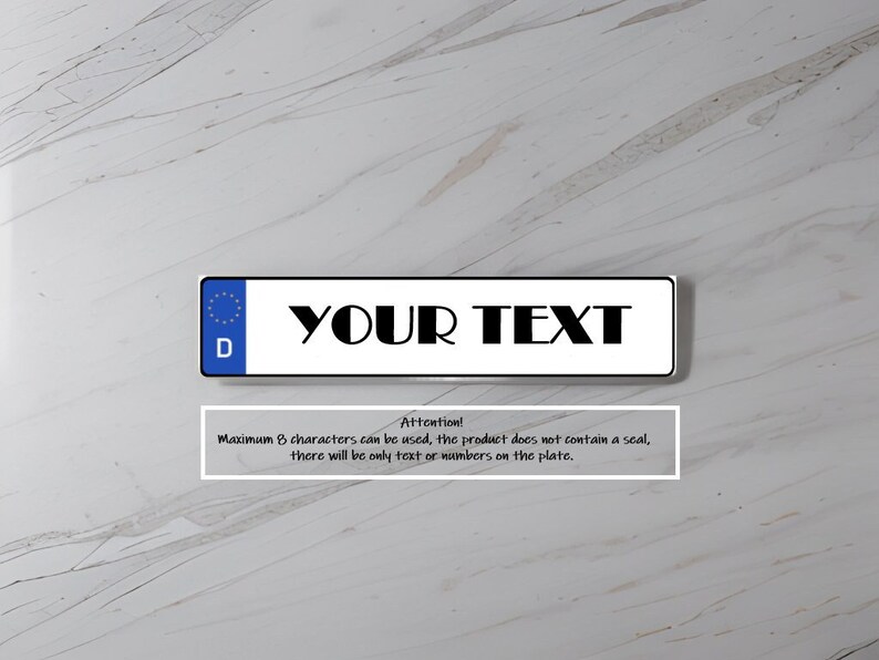 European License Plate - Custom/replica German License Plate ...
