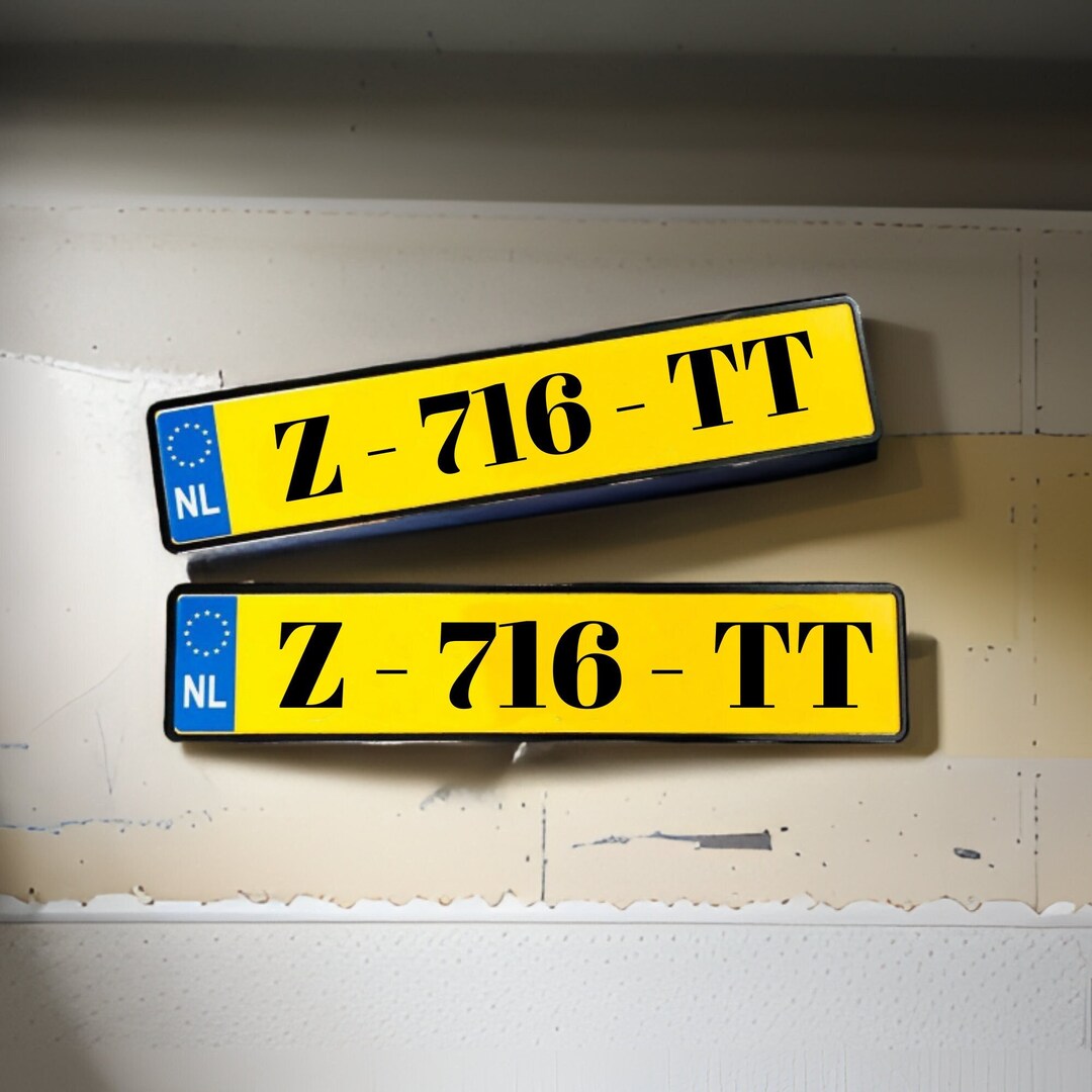 Custom Netherland License Plate - European License Plate - Customizable ...