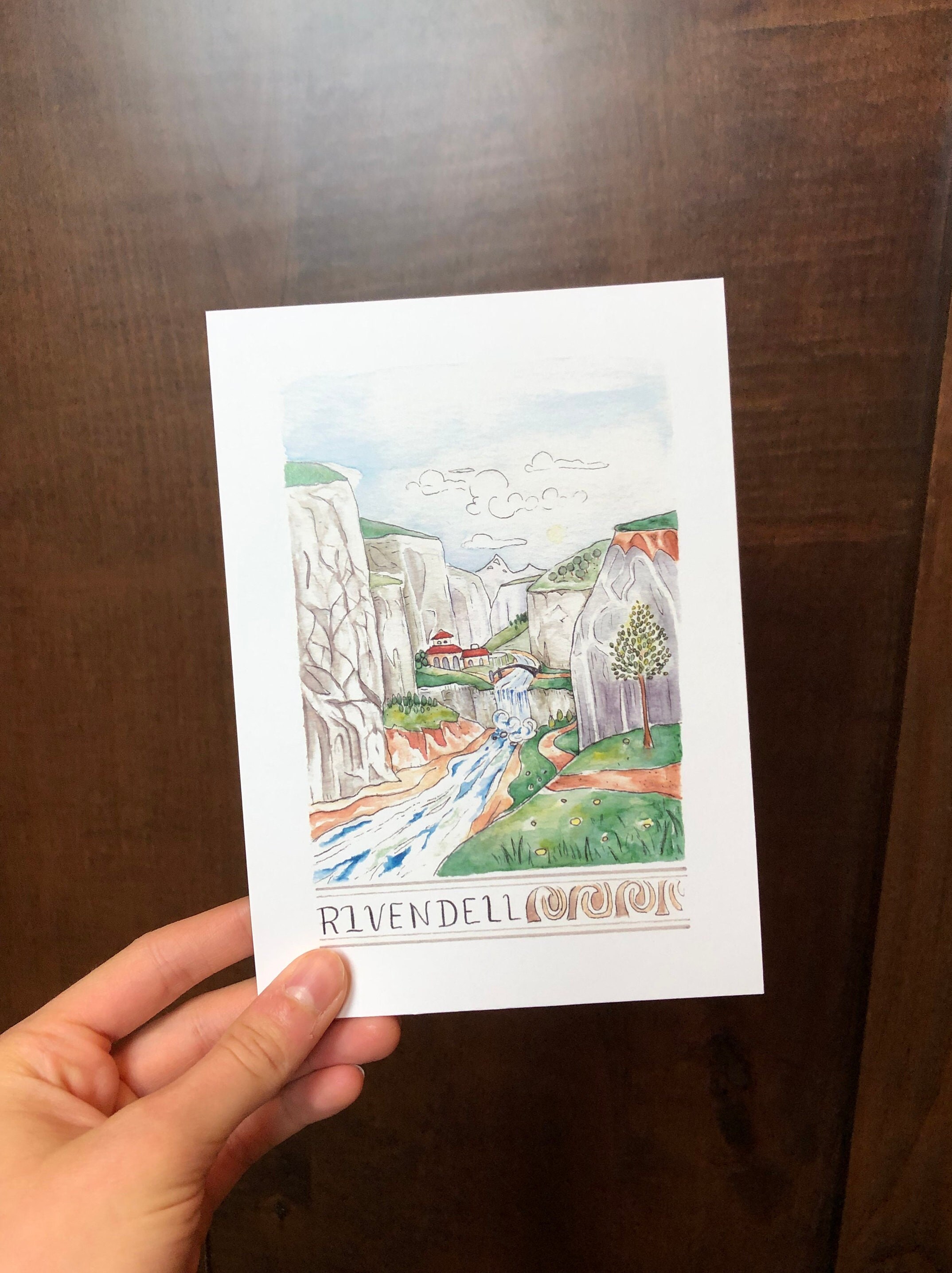Rivendell 5x7 Print the Lord of the Rings the Hobbit - Etsy