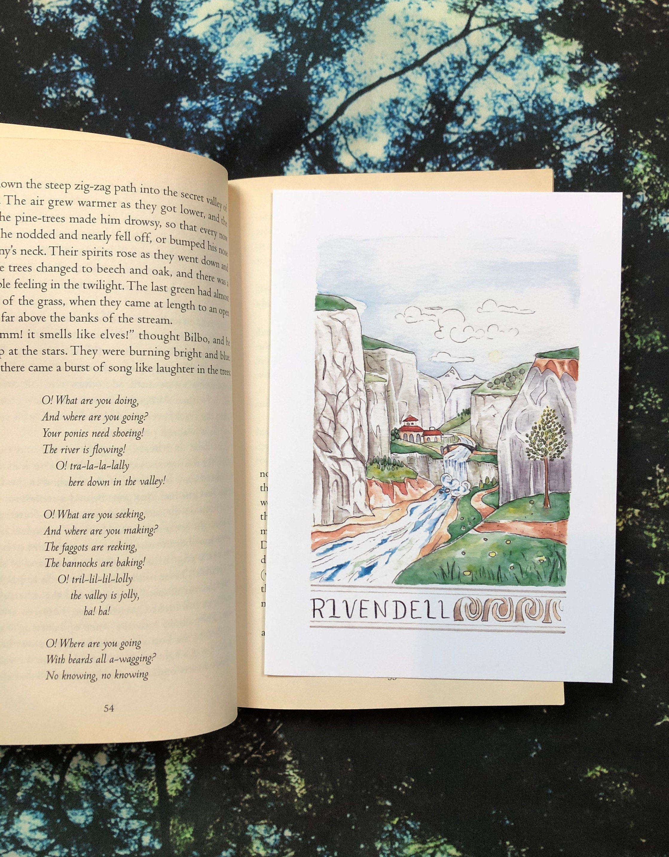 Rivendell 5x7 Print the Lord of the Rings the Hobbit - Etsy