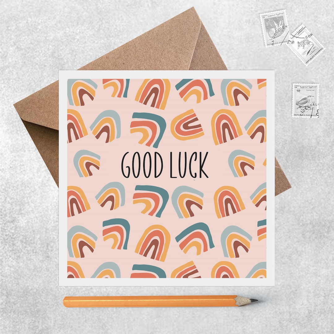Good Luck Encouragement Card, New Job, Interview, Promotion, Travelling ...