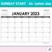 Editable 2023 Calendar, Printable Planner, 2023 Monthly Planner, 100% ...