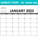 Editable 2022-2023 Monthly Calendar, Printable Planner, 2022 Planner ...