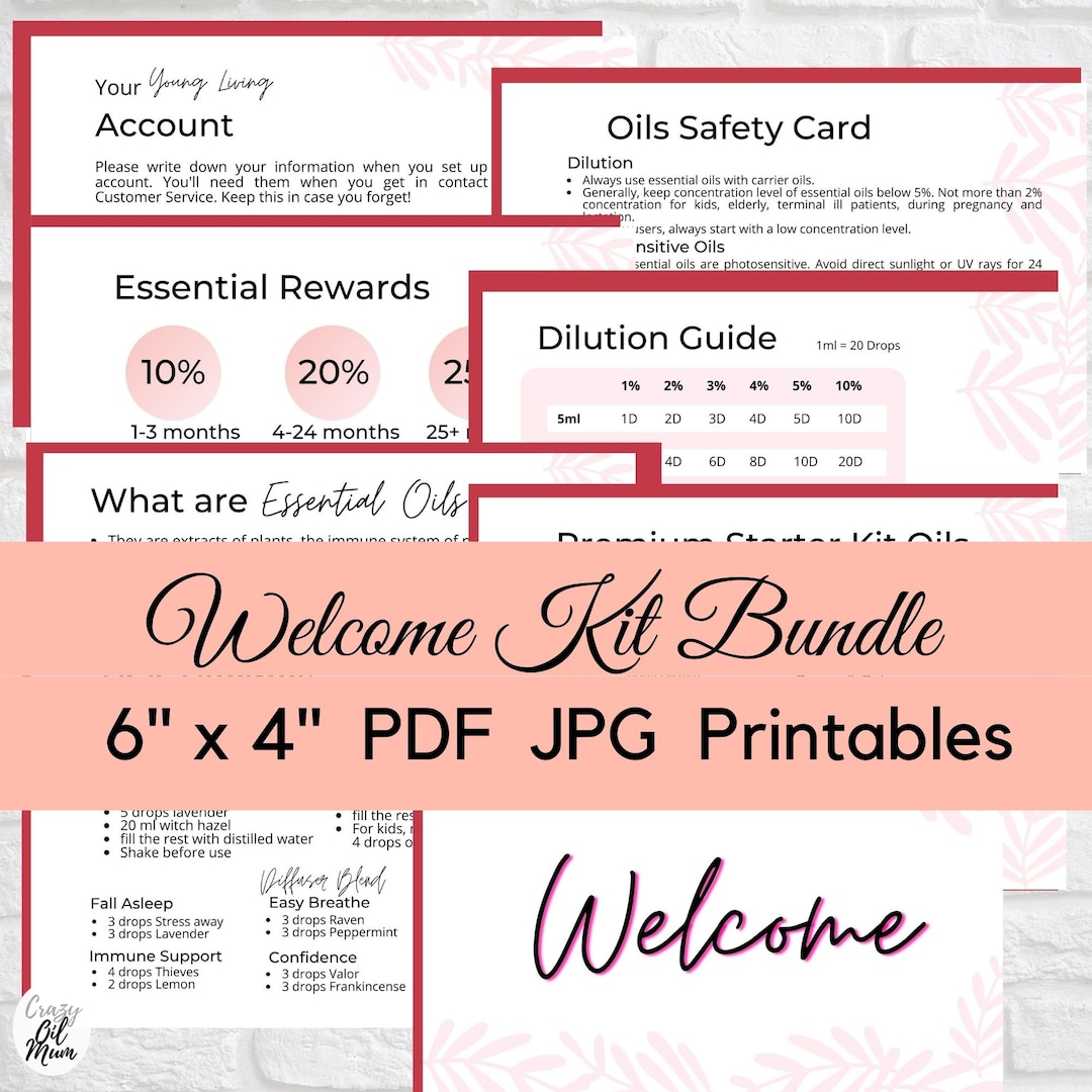 Young Living Essential Oils Welcome Kit, New Member Welcome Gift, Young ...