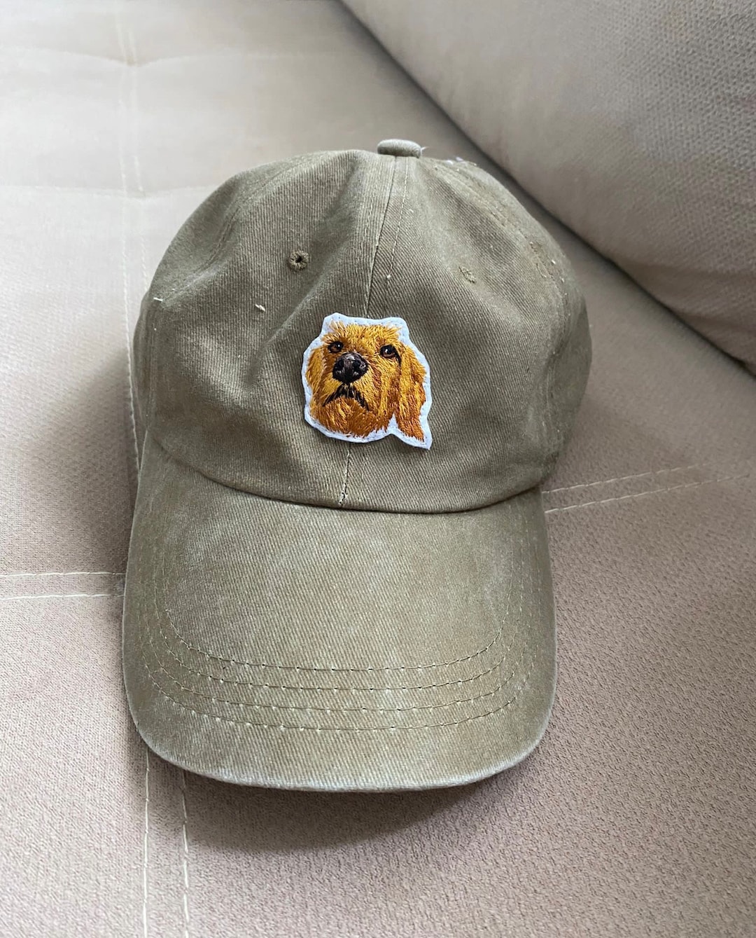 Personalized Embroidered Pet Portrait Hat: Custom Dog Baseball Cap - Etsy