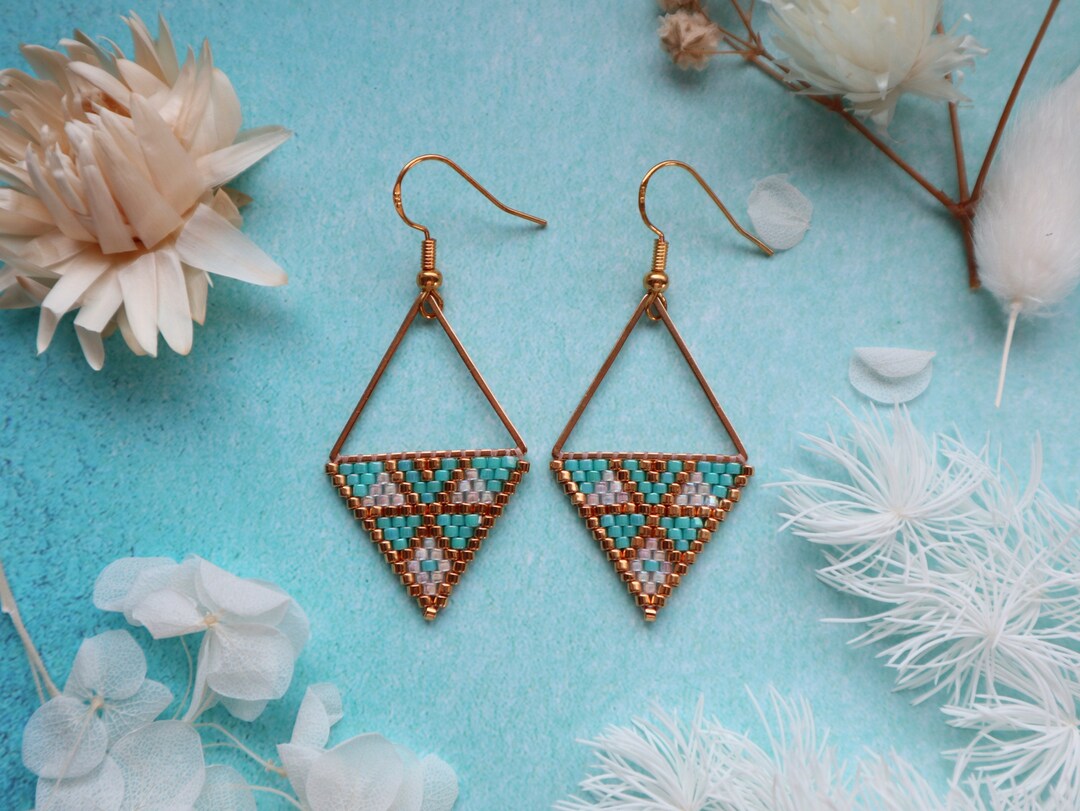 Handmade Brick Stitch Jewelry - Etsy