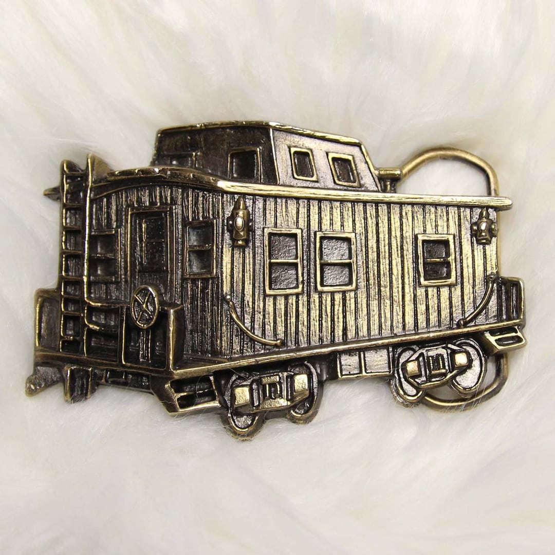 Train Belt Buckle - Railroad Belt Buckle - Great American Buckle Co ...