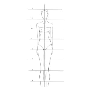 Premium Coloring Page - Women Body Proportions - Adult Coloring Pages ...