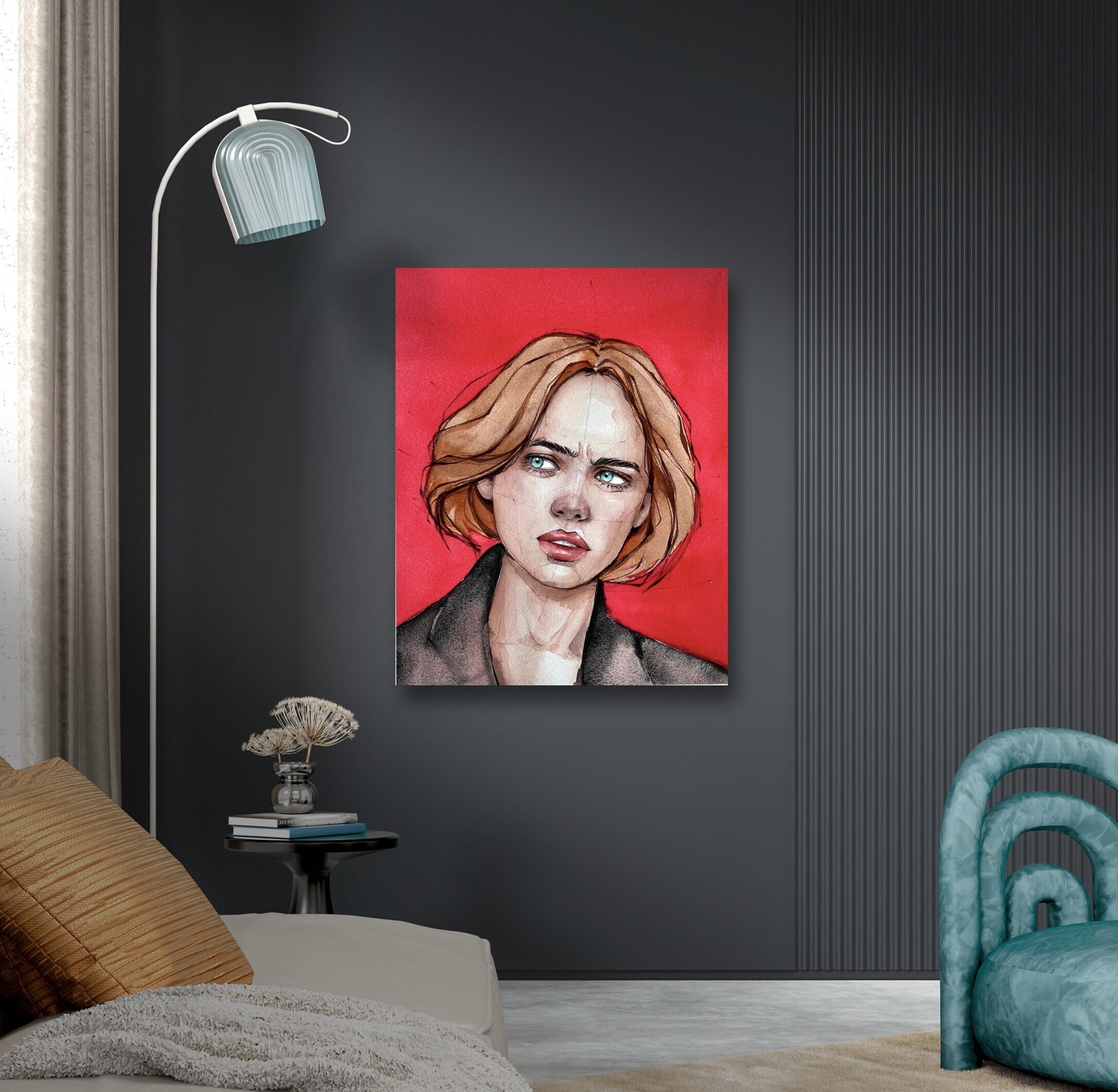 Digital Portrait Painting - Mistrust | Fashion Girl Illustration ...