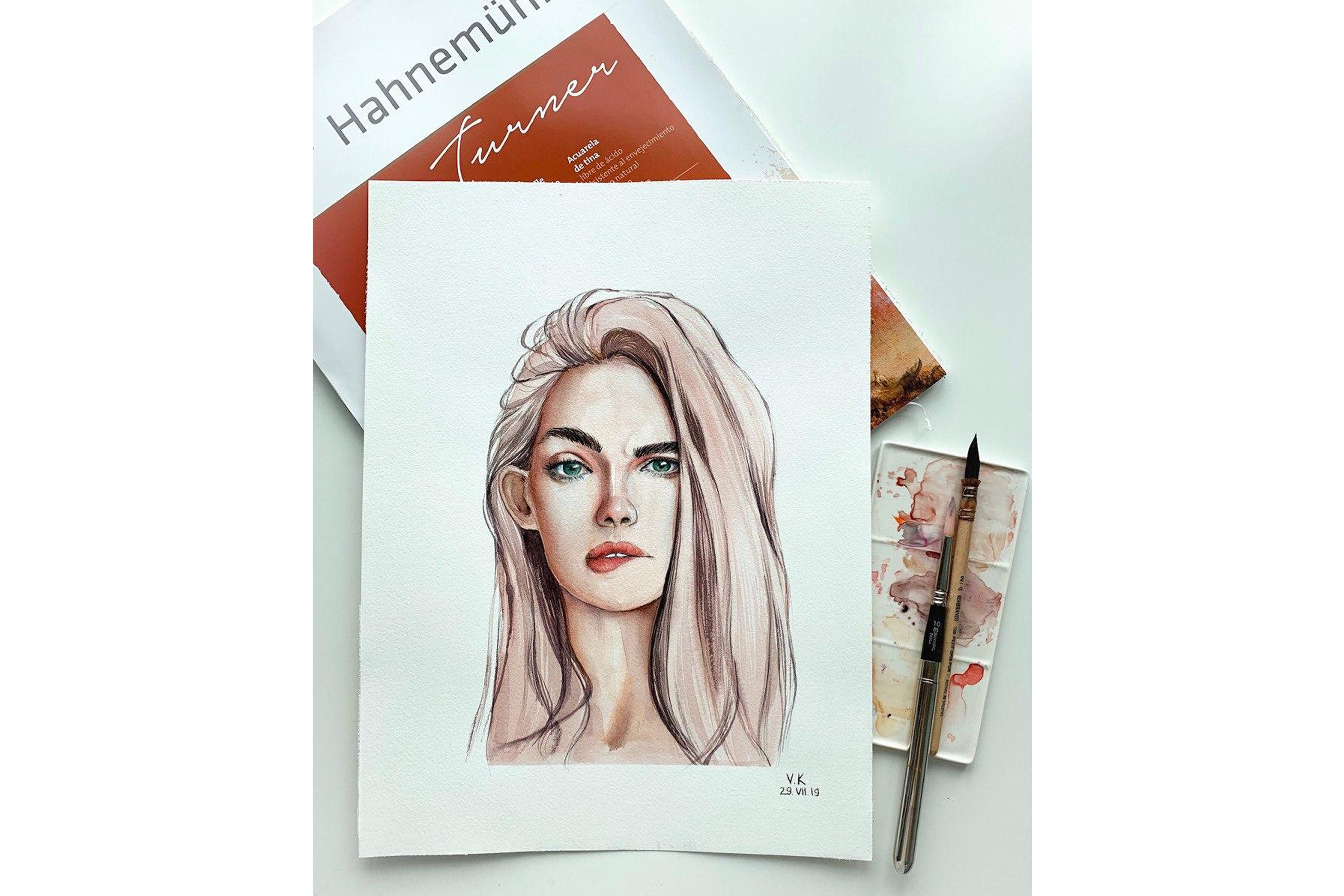 Coloring Page Playful Look Girl Portrait Digital Download - Etsy