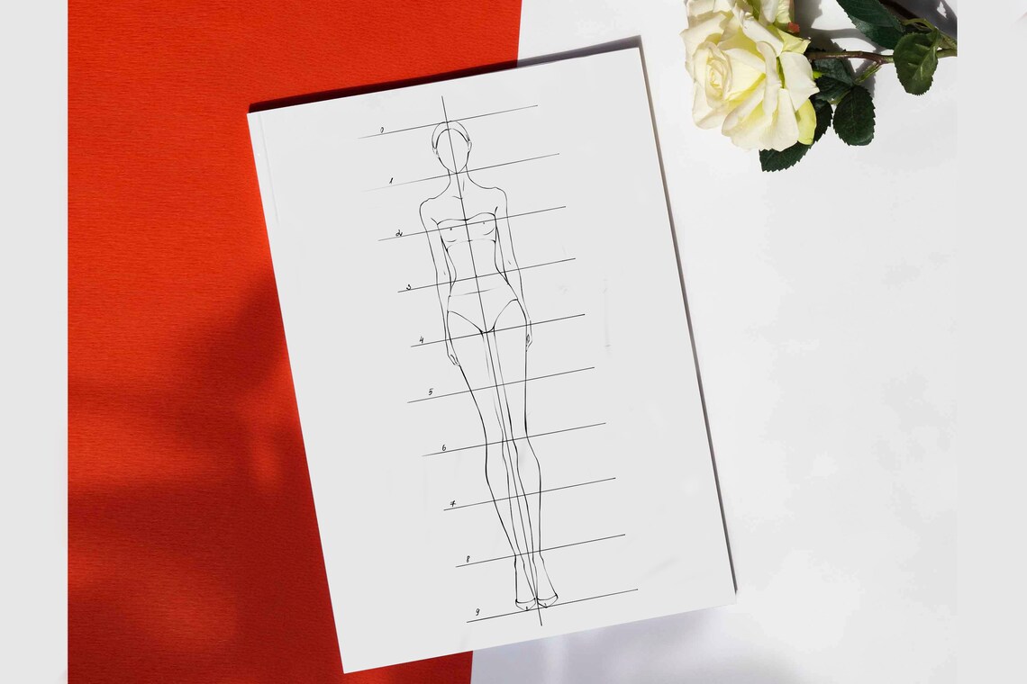 Premium Coloring Page - Women Body Proportions - Adult Coloring Pages ...