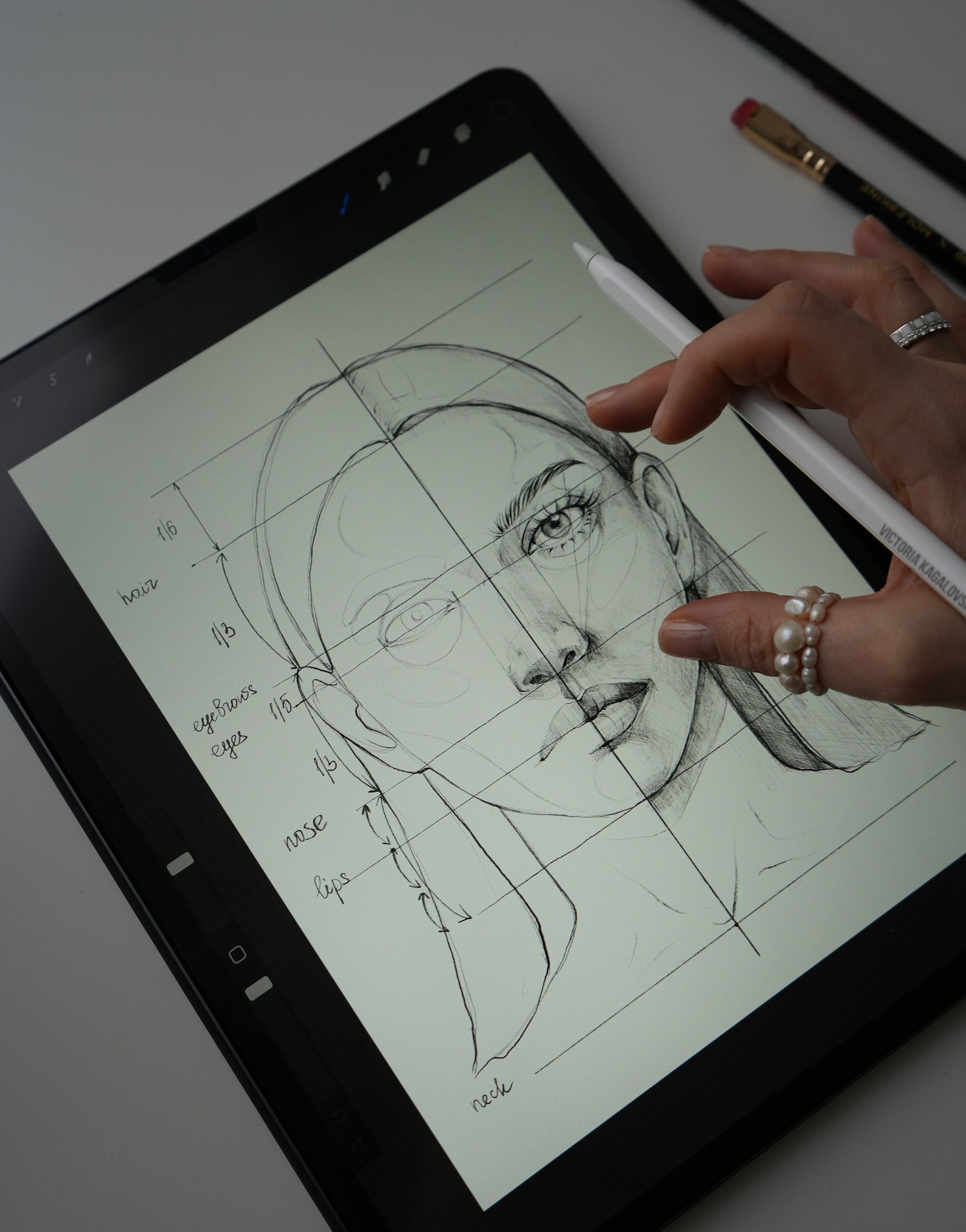 Colouring Pages, Easy TUTORIALS How to Draw Woman Portrait, Face ...