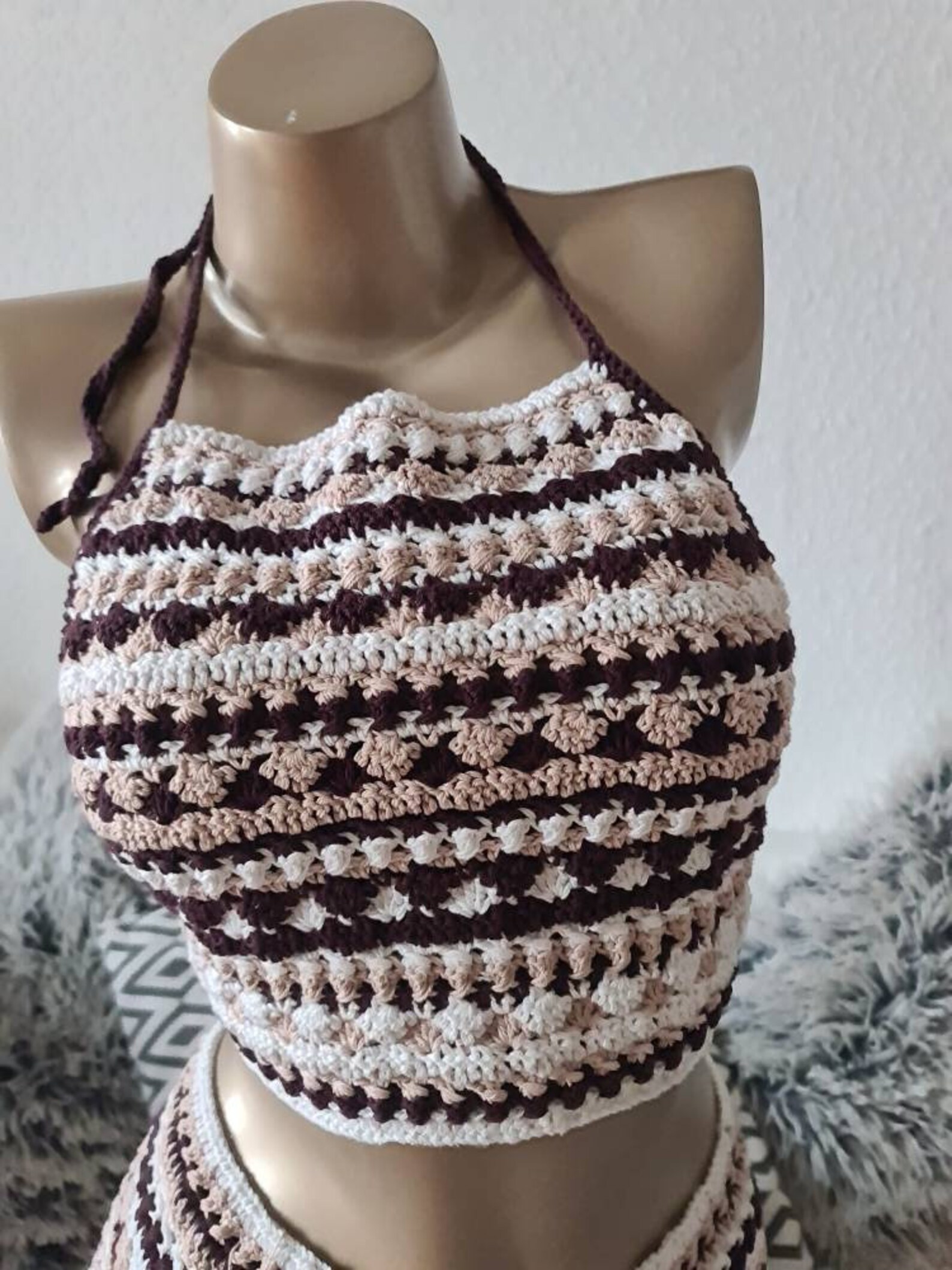 Crochet Shorts Set Halter Top Handmadetop Handmade Crochet - Etsy.de